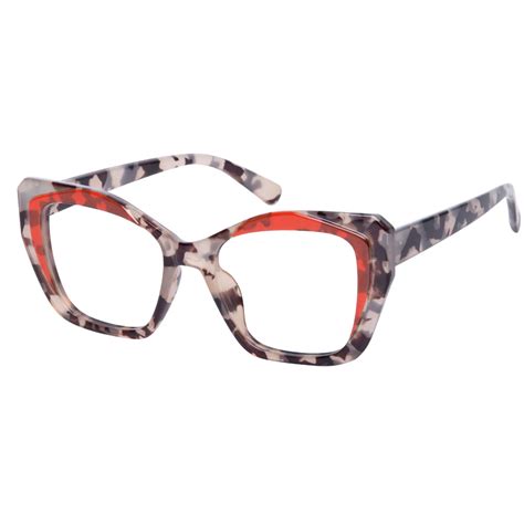 Molly Cat Eye Tortoiseshell Red Glasses For Women Efe