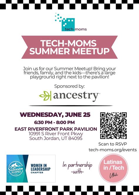 join tech moms for a summer meet up and discover the power of tech