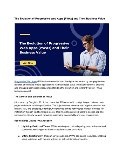 Ppt Progressive Web Apps Pwas Have Revolutionized The Digital Landscape By Merging The Best