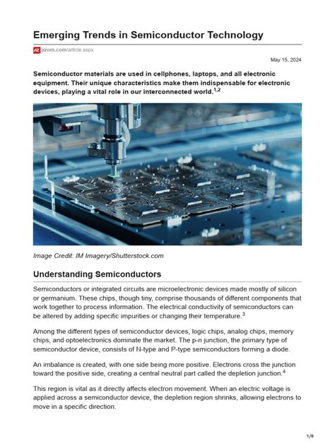 Emerging Trends In Semiconductor Technology Pdf Field