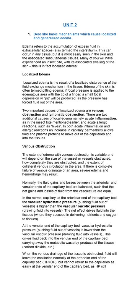 Path 3610 Unit 2 Path3610 Unit Notes Unit 2 Describe Basic