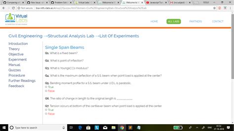 Problem Solvinglist Of Experimentssingle Span Beams · Issue 450 · Virtual Labs Archive