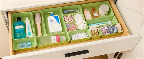 Vtopmart 25 Pcs Plastic Drawer Organizers Set 4 Size