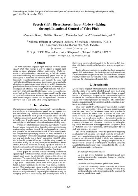 Pdf Speech Shift Direct Speech Input Mode Switching Through