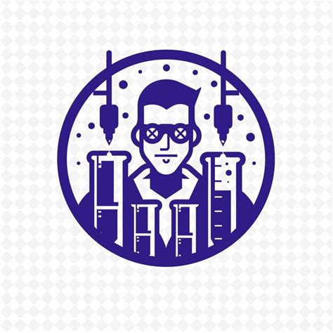 Um Homem Com óculos E Um Círculo Azul Com As Palavras Nerd Psd Premium