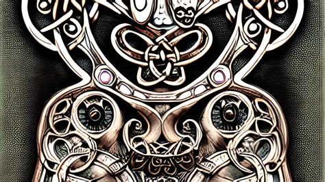 Tresses Ornées Celtiques Steampunk Beauté Fantastique Détails