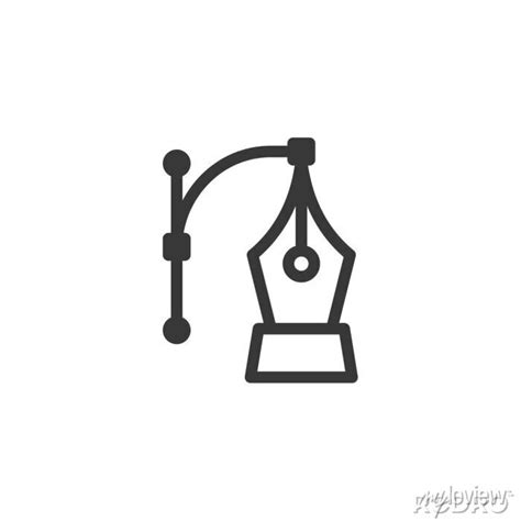 Pen Tool Cursor Icon Symbol Template Black Color Editable Simple Posters For The Wall • Posters