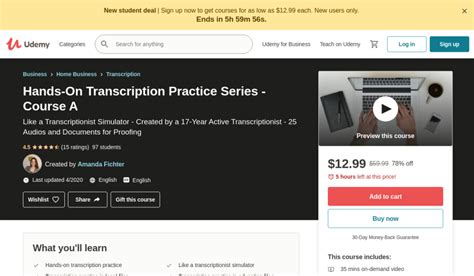 6 Best Transcription Courses Classes And Training Online With