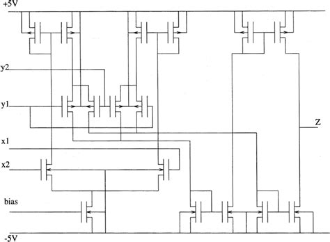 Four Quadrant Gilbert Multiplier Download Scientific Diagram