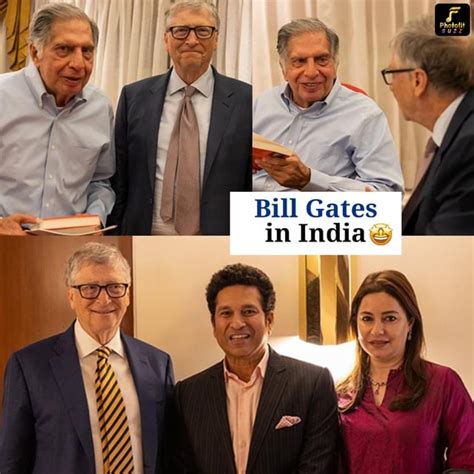 Three Legends In One Frame 😍 Bill Gates Meets Ratan Tata And Sachin