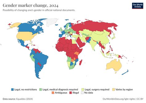 Legalidad De Cambio De Sexo En El Mundo 2024 Mapas Milhaud
