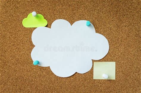 Stickers Pinned To A Cork Board Stock Photo Image Of Stick Pinboard