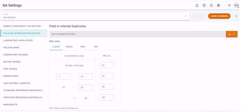 Qa Settings Esdat Knowledge Base