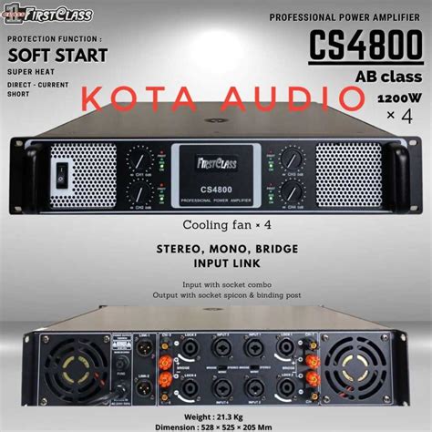 Jual Professional Power Amplifier Firstclass CS CS CS Shopee Indonesia