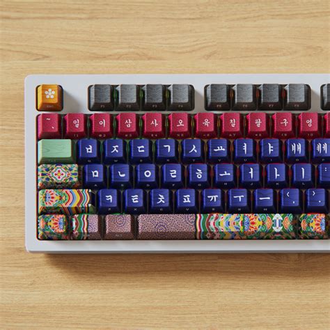 시이닷 교태전 단청 유선 Led 기계식 키보드 한국의 미 신제품 Frisbee