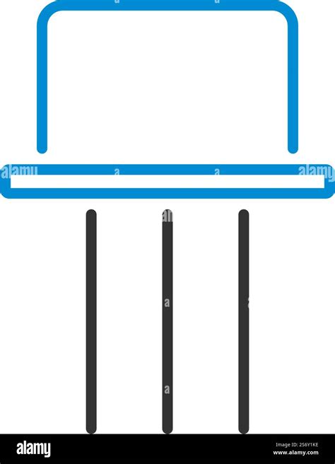Transistor Icon Editable Bold Outline With Color Fill Design Vector Illustration Stock Vector