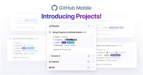 Projects On GitHub Mobile Is Now Generally Available The GitHub Blog