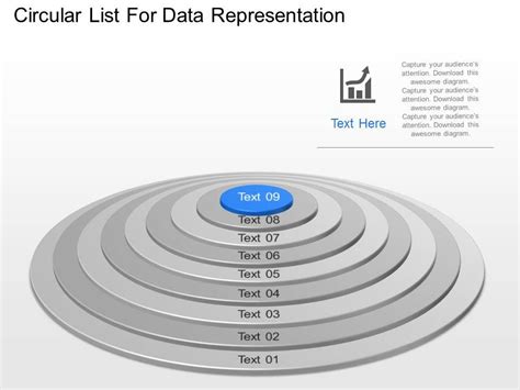 Circular List For Data Representation Powerpoint Template Slide PowerPoint Presentation
