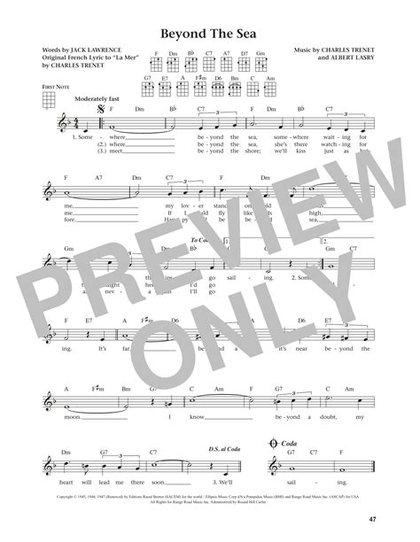 Beyond The Sea From The Daily Ukulele Arr Jim Beloff By Bobby