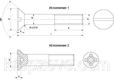 Винт с потайной головкой м4 DIN 965 ГОСТ 17475-80 - купить оптом по ...