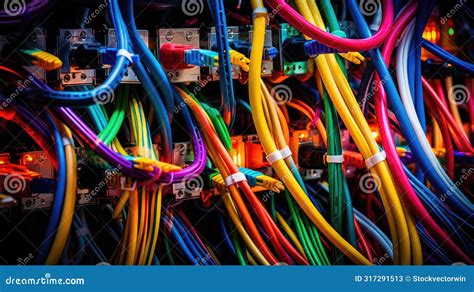 Network Coaxial Cables Royalty Free Illustration 324967710