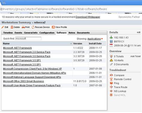 software inventory scan for individual executables spiceworks