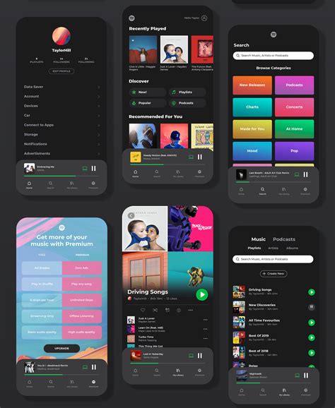 Spotify App • Ui Concept On Behance