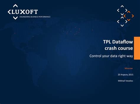Tpl Dataflow зачем и для кого Pdf Programming Languages Computing