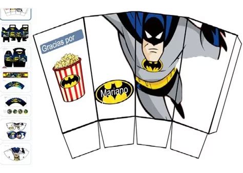Kit Imprimible Candy Bar Batman 100 Editable Candy Bar En Venta En