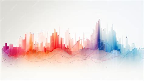 Premium Ai Image Abstract Data Visualization On White Background