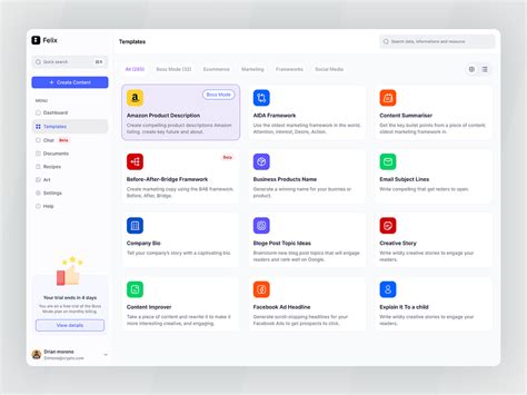 felix ai web app templates page by filllo design agency on dribbble