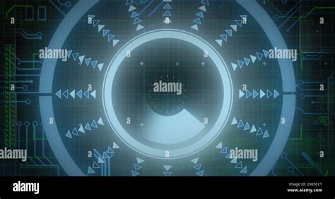 Image Of Data Processing Over Scope Scanning Stock Photo Alamy