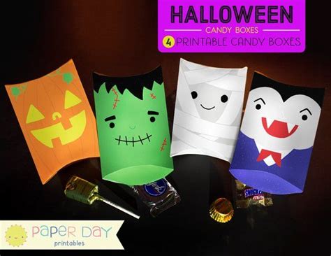 Halloween Printable Candy Boxes Diy And Crafts