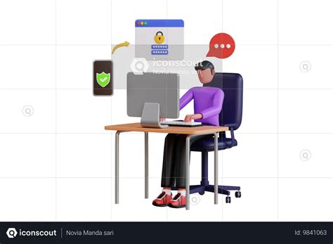 Man Giving Two Factor Authentication Security 3d Illustration Free Download Design Man Giving Two Factor Authentication Security 3d Illustration Free Download Design