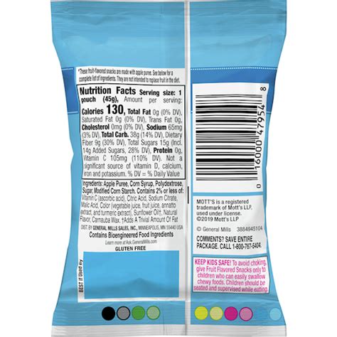 Motts Assorted Fruit Snacks 16 Ounces 144 Per Case