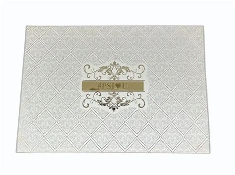 Printed Rectangular MDF Box Wedding Card 1 Leaflet At 600 Piece In