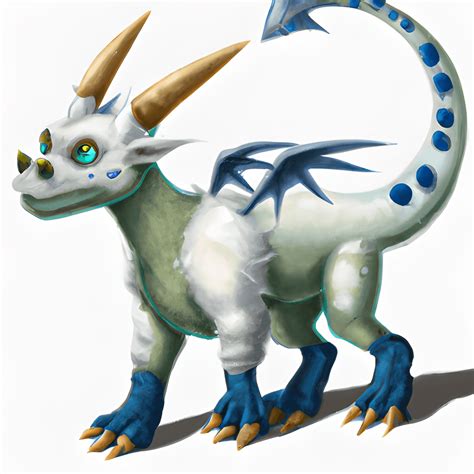 White Dragon Full Body Graphic · Creative Fabrica
