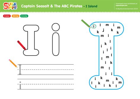 Captain Seasalt And The ABC Pirates I Color Write Circle Super