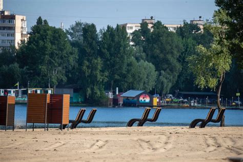 Як виглядає рекреаційна зона на Оболонському острові в Києві фото