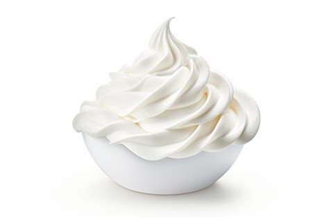 Premium Photo Whipped Cream Isolated On White Background