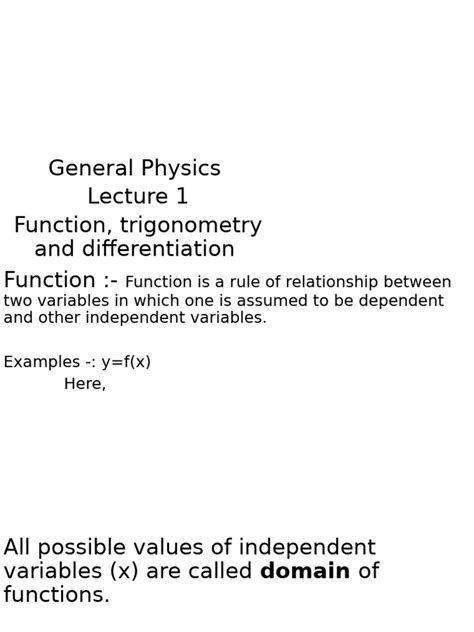 General Physics Lecture 1 Pdf