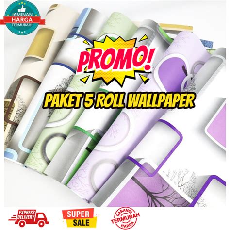 Paket Roll Wallpaper Stiker Dinding Stiker Dinding Kamar Aesthetic Wallpaper Dinding