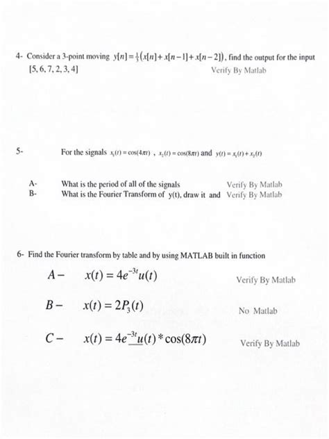 Solved 1 Draw He Graph For Each Of The Signals Below Be Chegg Com