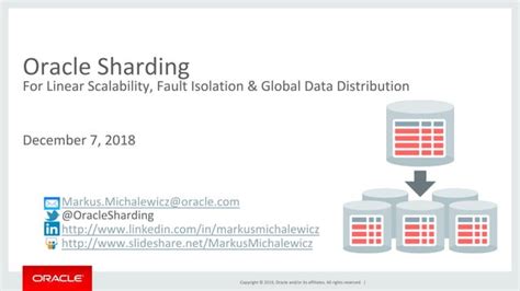 Oracle Sharding 18c Technical Overview Ppt
