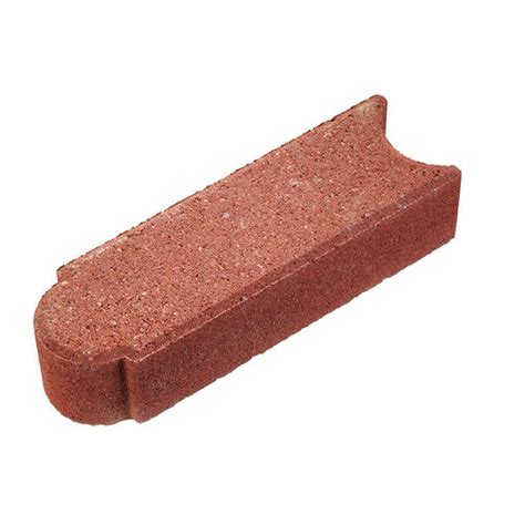 Edgestone 125 In X 4 In X 3 In Red Concrete Edging 288 Piece