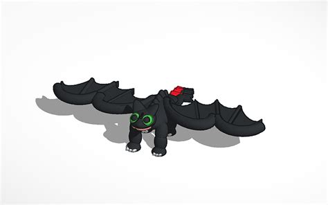 3d Design Toothless Tinkercad