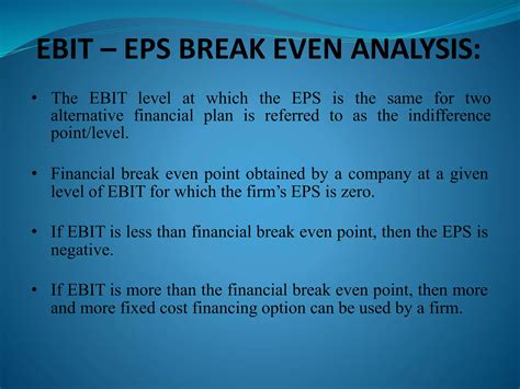 Ebit Eps Analysis Pptx Stocks And Bonds Personal Investing