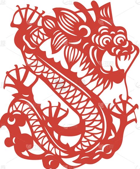 十二生肖龙中国龙土象星座红色符号春节十二宫图新年前夕图像素材 花瓣网