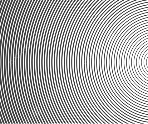 Monochrome Graphic Design Retro Line Gradient Pattern In Abstract Vector Circle Halftone On