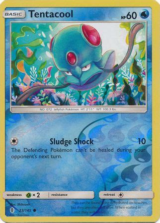TENTACOOL 23 145 COMMON REVERSE HOLO Misato Comics